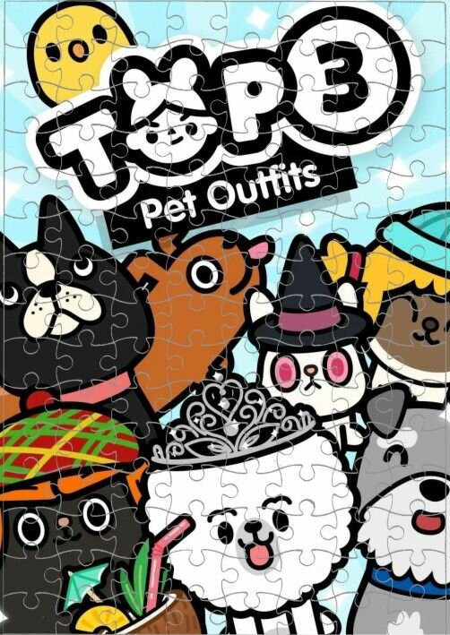 Пазл по игре Тока Бока, Toca Boka №4, А4