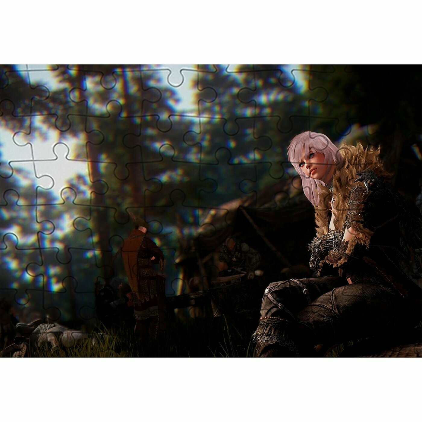 Пазл картонный А4: модель Black Desert - 12