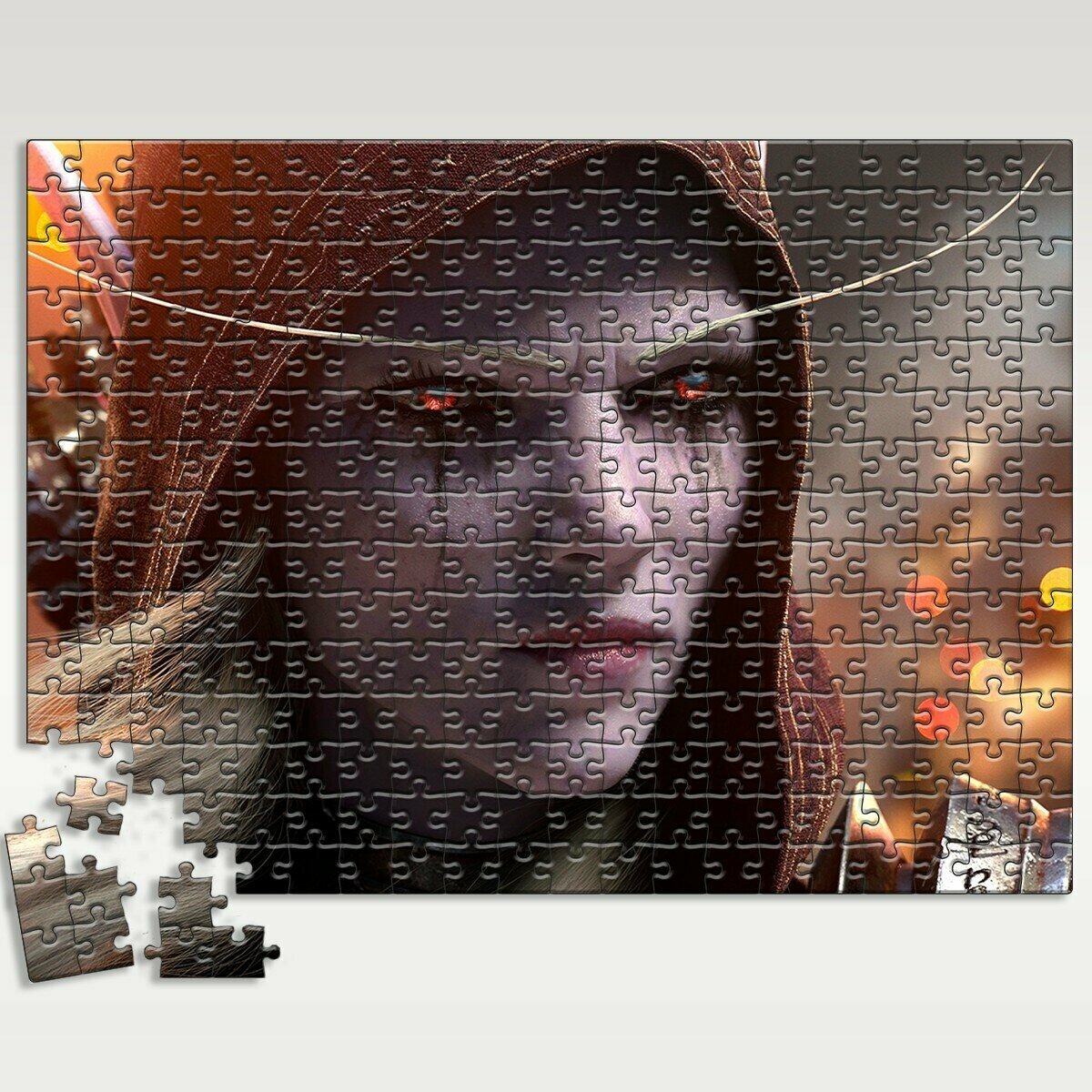 Пазл картонный А3: модель Игра WOW World of Warcraft Сильвана - 6020