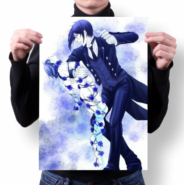 Плакат Тёмный дворецкий, Kuroshitsuji №8, А3 - (42-29 см)