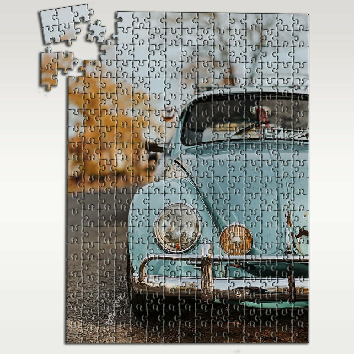 Пазл картонный А3: модель Машина ретро автомобиль - 311 П