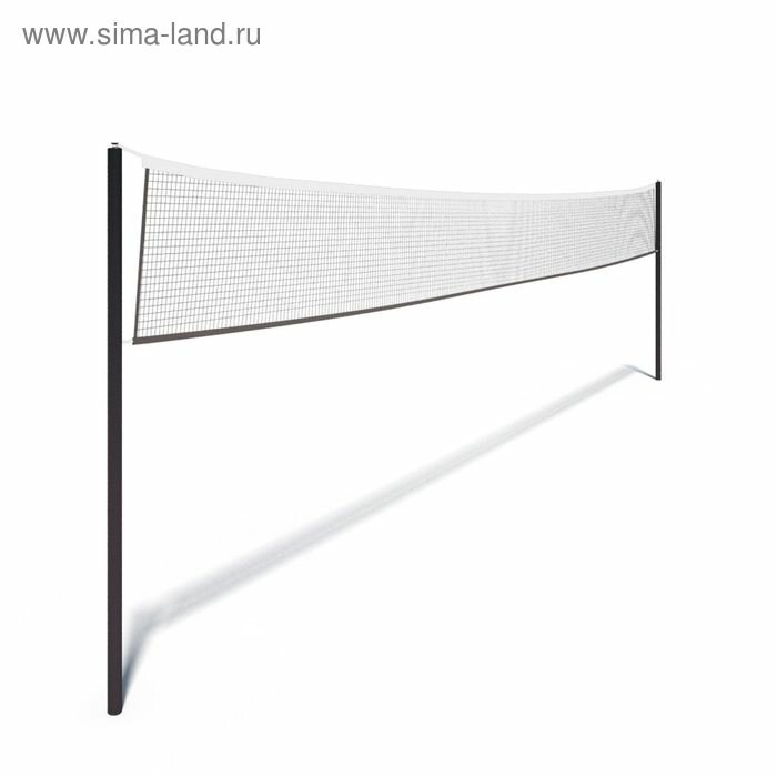 Сетка волейбольная Onlytop, р. 1х9,5 м, ячейка 10х10 см, нить 3 мм, кант с 4-х сторон 488547