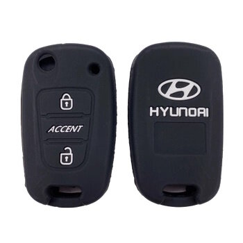 Силиконовый чехол для смарт ключа хундай 3 кнопки АРТ. СМ028
