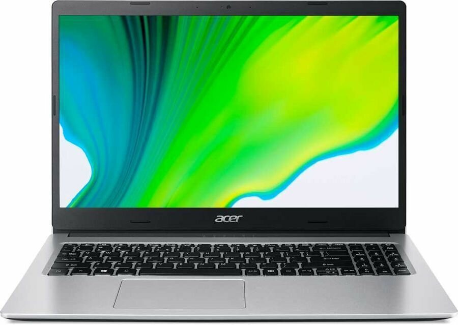 15,6" Ноутбук Acer Aspire 3 A315-23 (NX. HUTEX.039) серебристый - 1920x1080, IPS, Intel Pentium Silver N5030, ядра: 4 x 1,1 ГГц, 4 ГБ, SSD 256 ГБ, Intel UHD Graphics, Windows 10 Pro