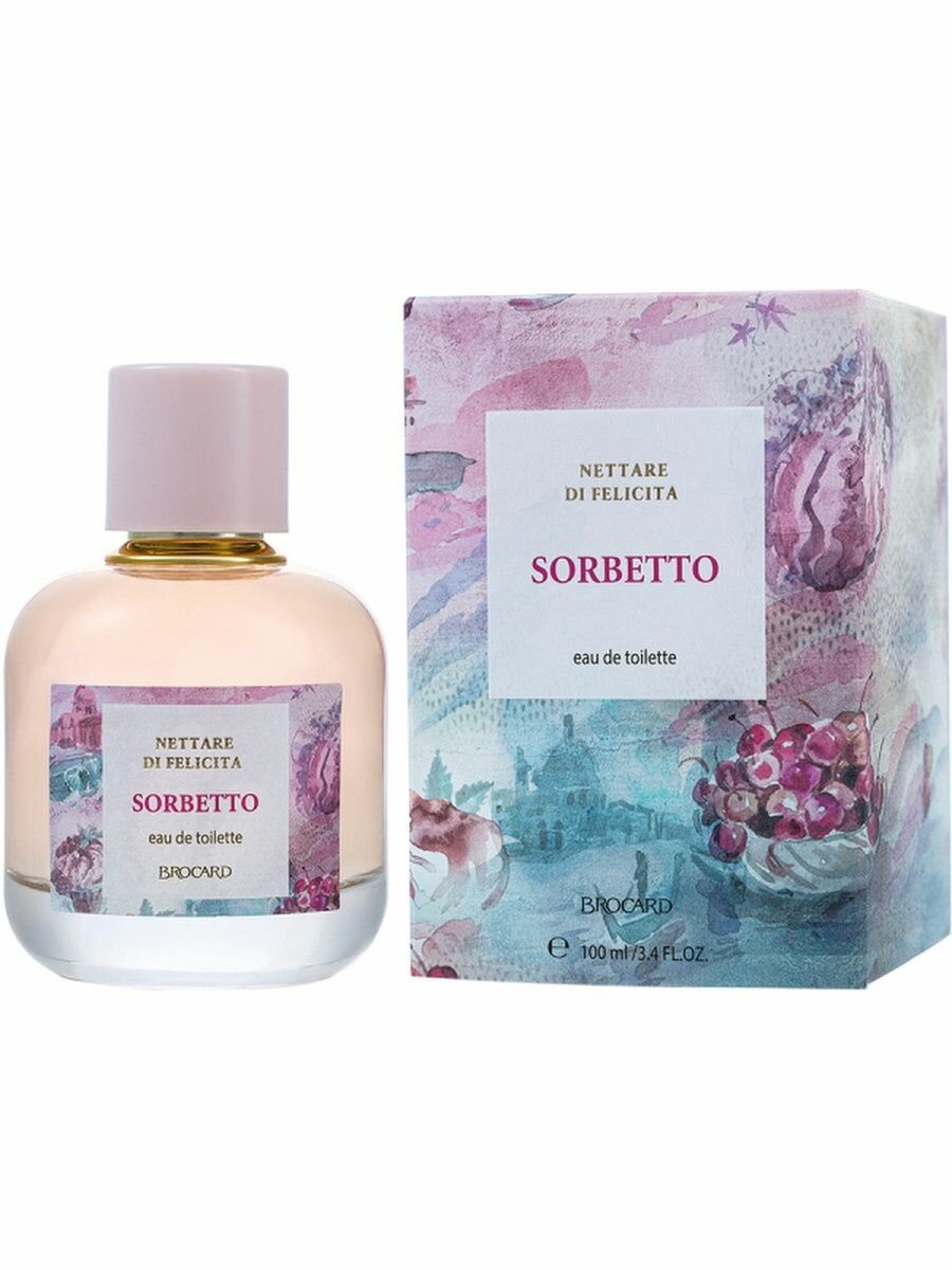 Туалетная вода Brocard "Nettare Di Felicità Sorbetto", женская, спрей, 100мл