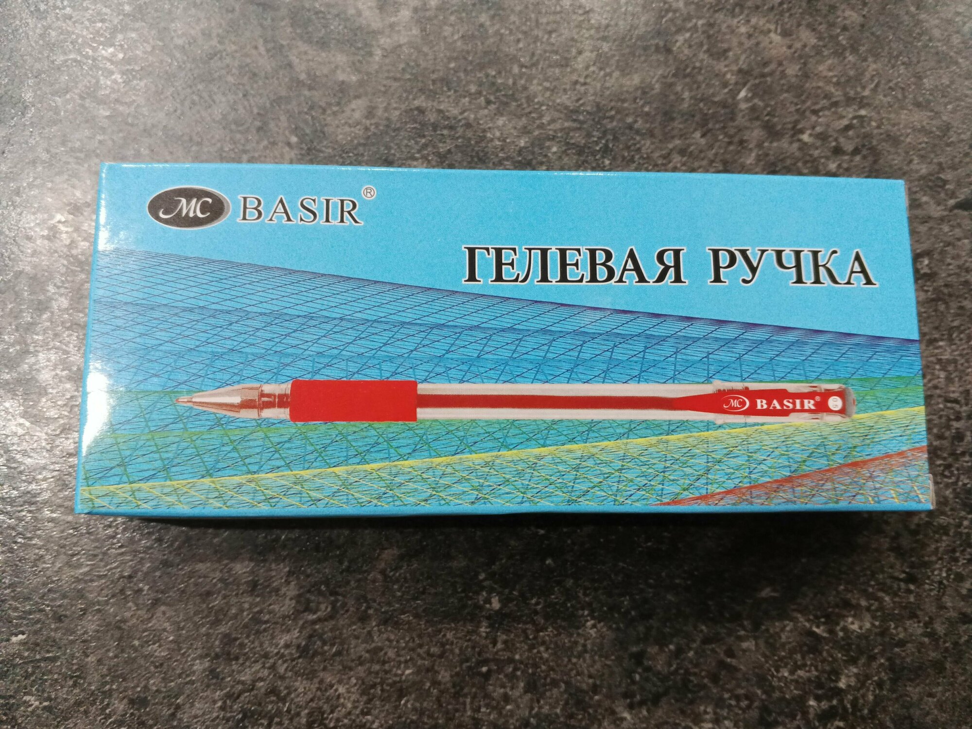 Набор ручка гелевая красная, 12 шт.