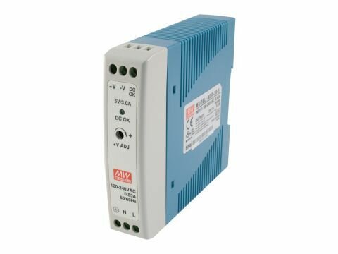 Блок питания MW MDR-20-5 20W 5V 3A на дин рейку