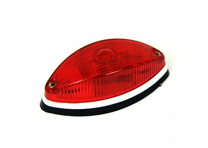 Фонарь габаритный боковой (светодиод) красный 69-3731 "лодочка"