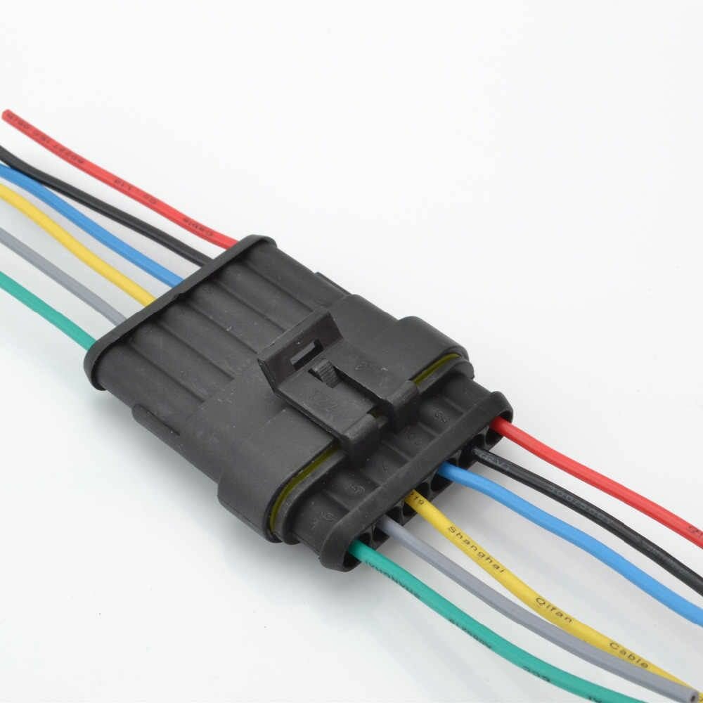 Разъем герметичный (мама+папа) 6 конт