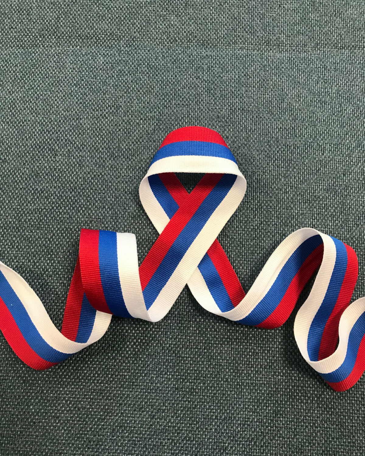 Лента "Триколор", День победы, 9 мая, ширина 35 мм, длина 100 метров