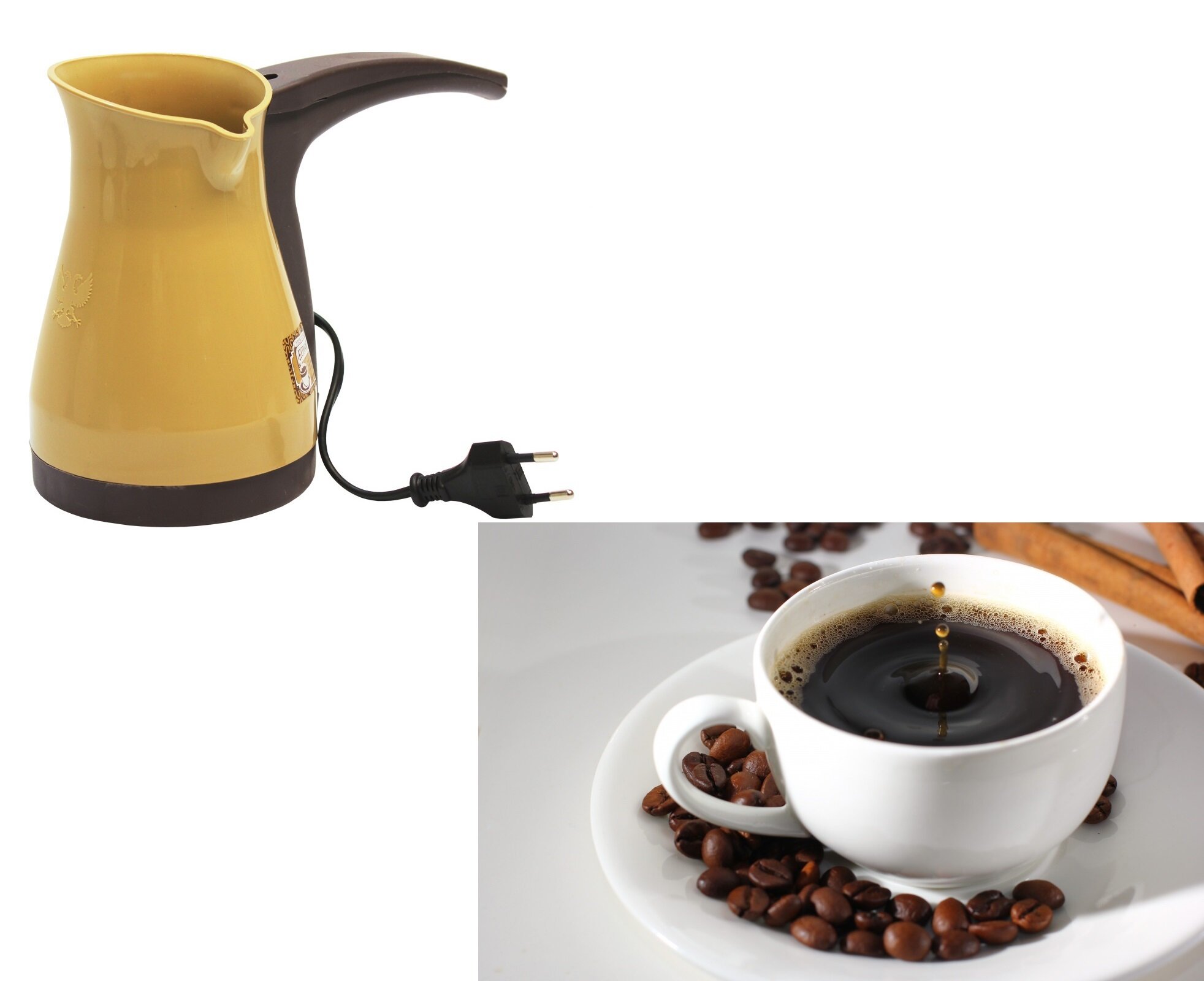 Турка "Электрическая " для приготовления кофе , Объем 0,5 л