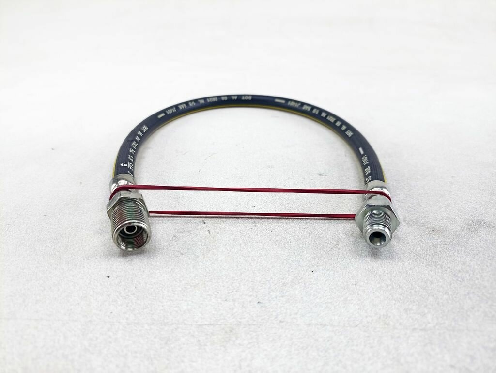 Шланг тормозной передний / сцепления для а/м УАЗ / РЦС Хантер, Патриот, L - 530 мм, резьба М12