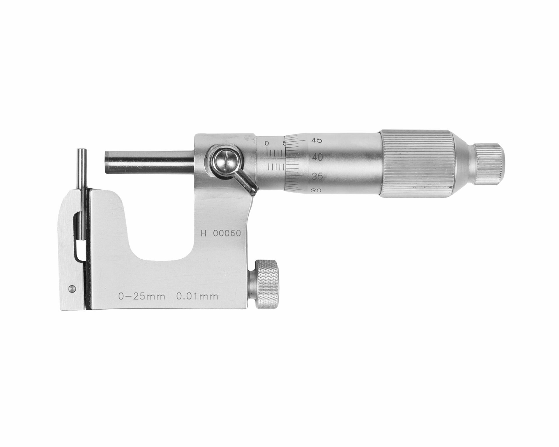 Микрометр МКУ- 25 0,01 с плоской пяткой (грси №75427-19) SHAN
