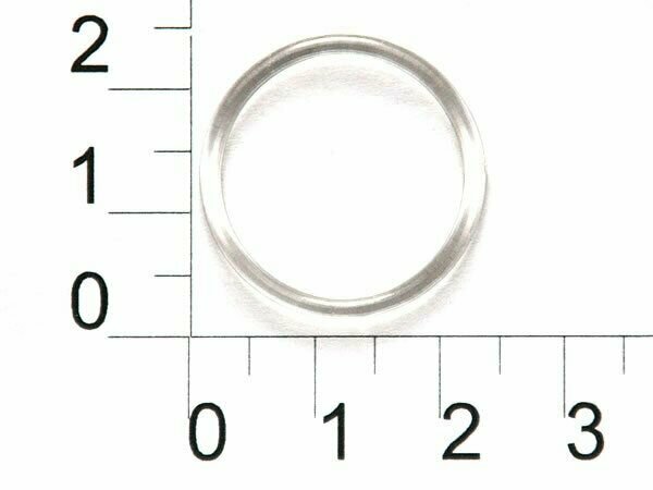 Кольцо для бюстгальтера пластик 2000Т прозрачный d20мм (уп.50 шт.) Proknopka