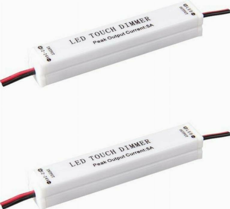 Сенсорный выключатель для LED-линеек JazzWay двухпозиционный (0/100%) (комплект из 2 шт)