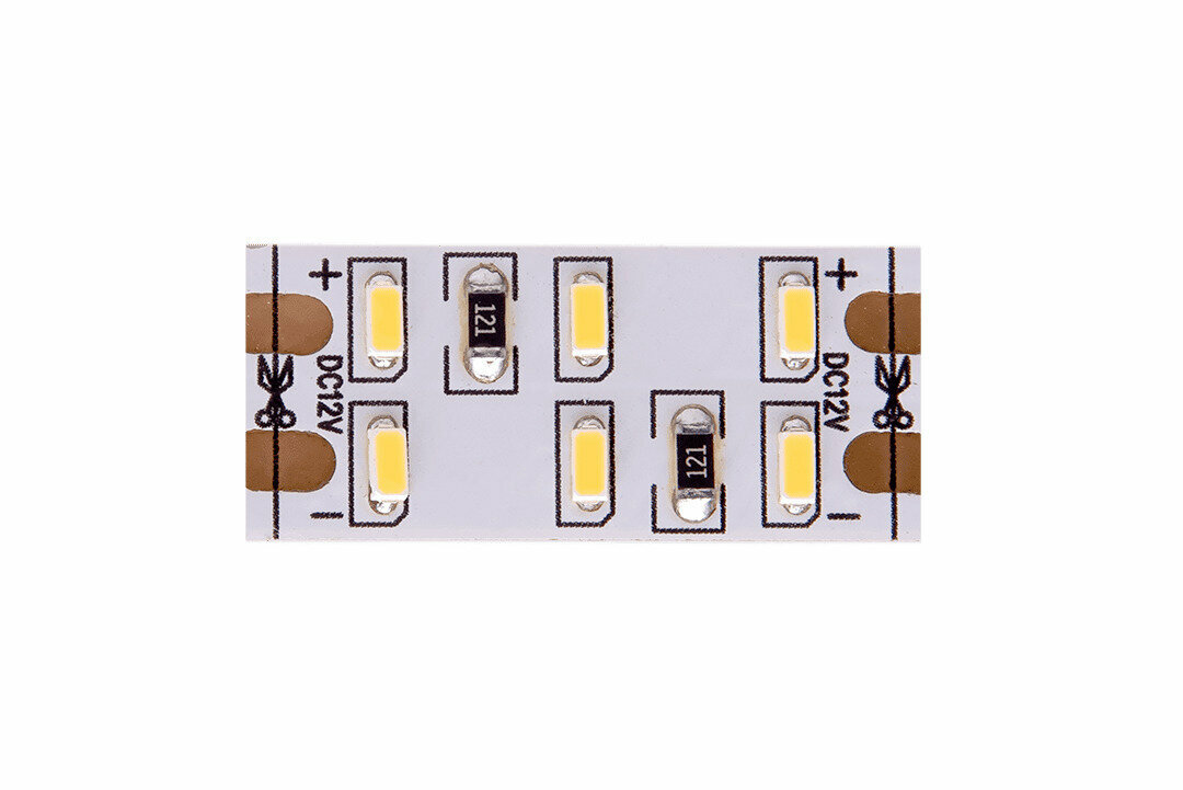 Светодиодная лента IP20 12Вольт 5м белое теплое свечение
