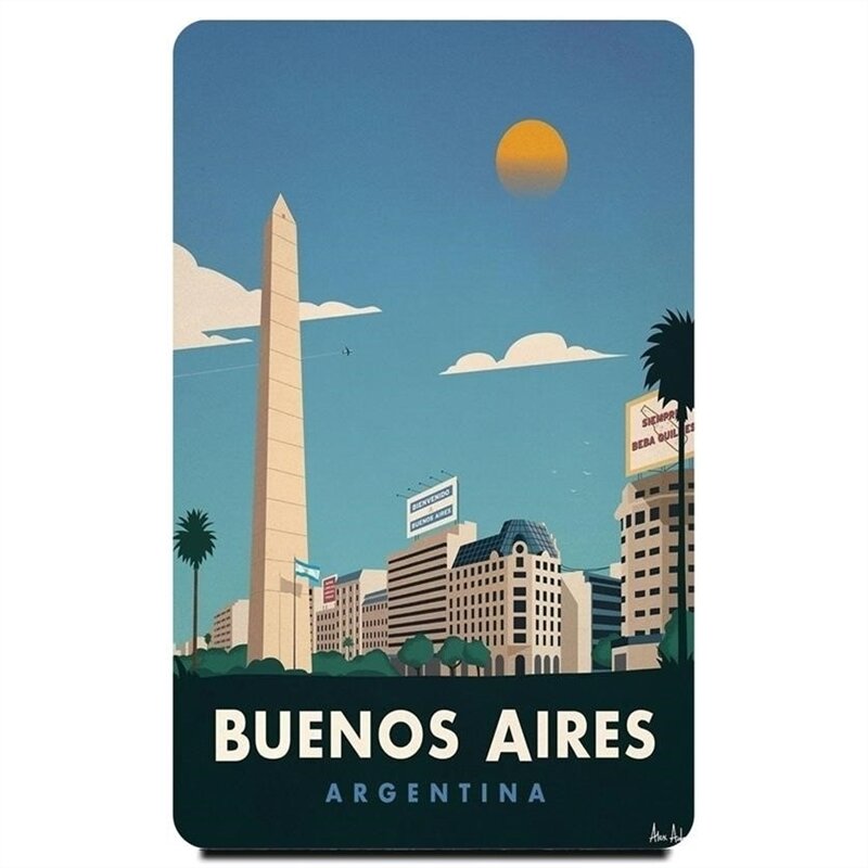 Магнит на холодильник "Аргентина" 86x54мм