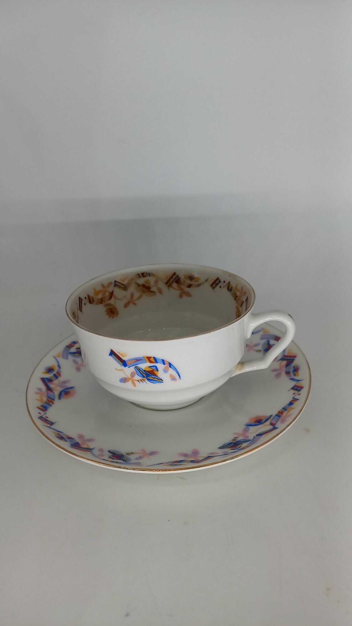 Винтажная фарфоровая редкая Чайная пара, Бавария