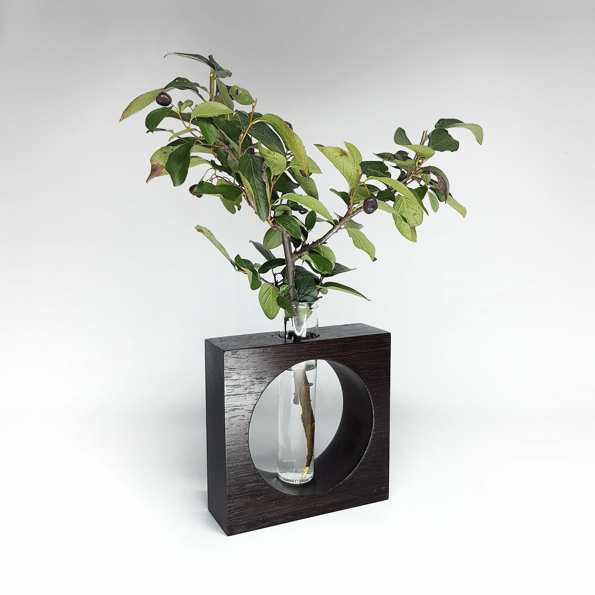 Дизайнерская настольная ваза для сухоцветов и живых цветов