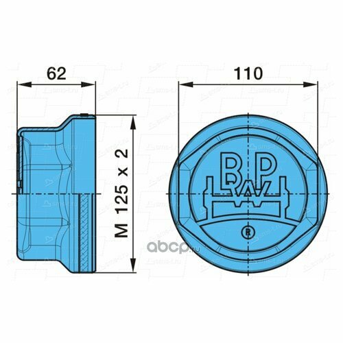Крышка ступицы Bpw 0321224070