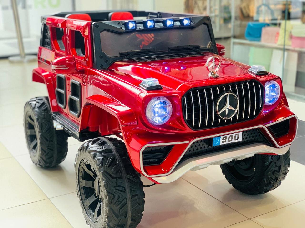 Электромобиль детский TTF900 красный полный привод 4WD
