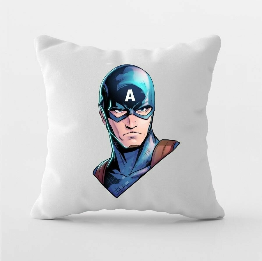 Подушка / Подарочная / подарок / Капитан Америка / Marvel / 35*35
