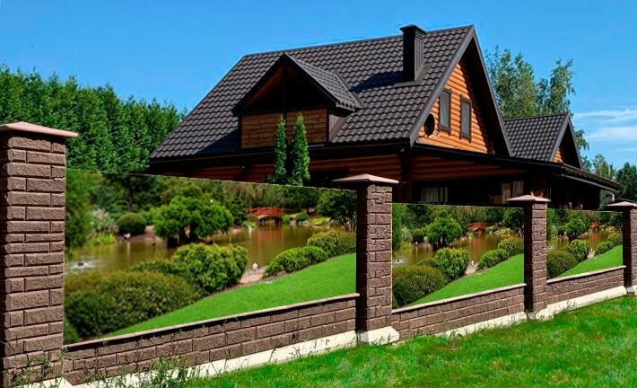 Фотосетка для забора и фасада 3 х 1 м без люверсов / Китайский сад