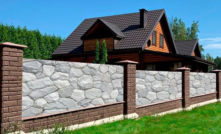 Фотосетка для забора и фасада 3 х 1 м с люверсами / Камни 7