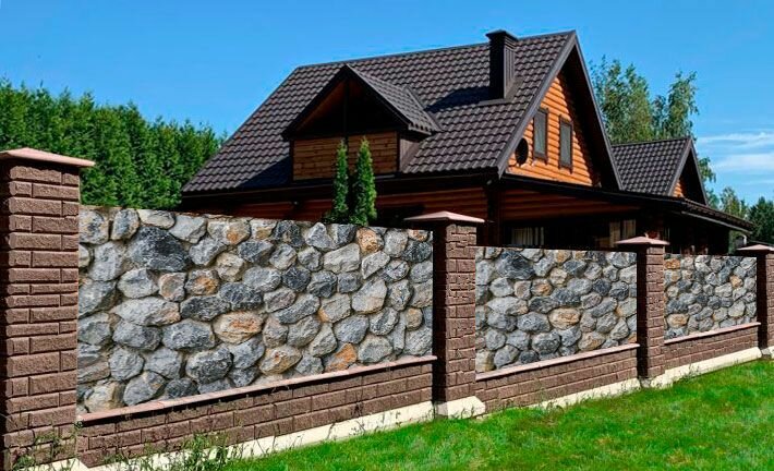 Фотосетка для забора и фасада 3 х 1 м с люверсами / Камни 8