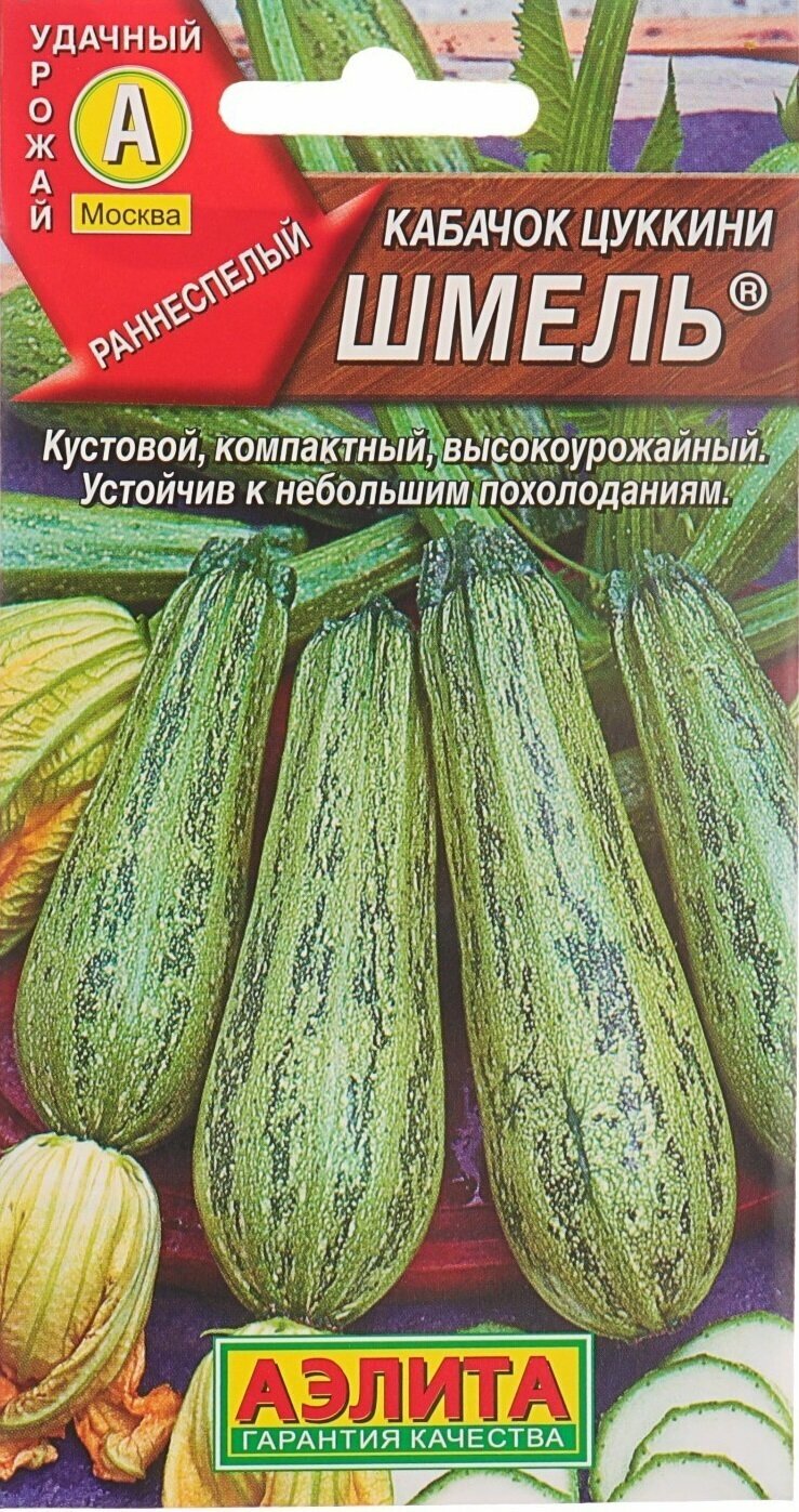 Семена кабачка Агрофирма Аэлита "Шмель", однолетние, раннеспелые, 1 г