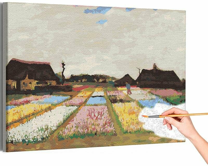 Цветники в Голландии Винсент Ван Гог / Известные картины Раскраска картина по номерам на холсте 40х50