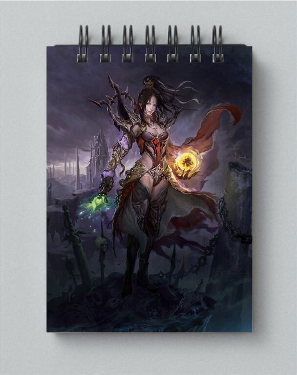 Блокнот Diablo, Диабло №3, Размер А6 - 10 на 15 см