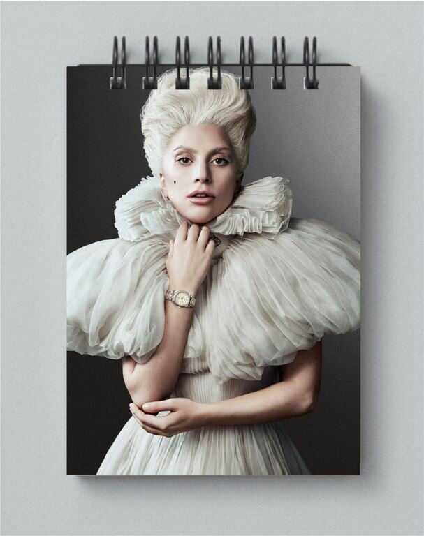 Блокнот Леди Гага, Lady Gaga №5, Размер А6, 10 на 15 см