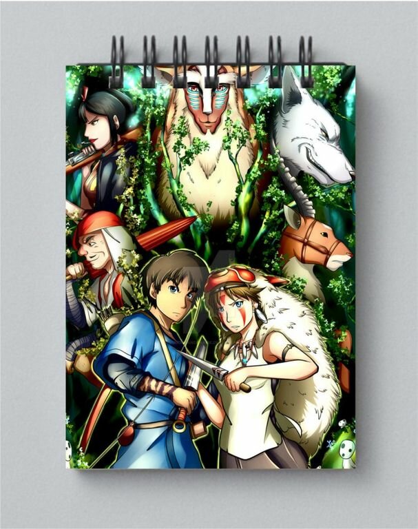 Блокнот Принцесса Мононоке, Princess Mononoke №5, А6