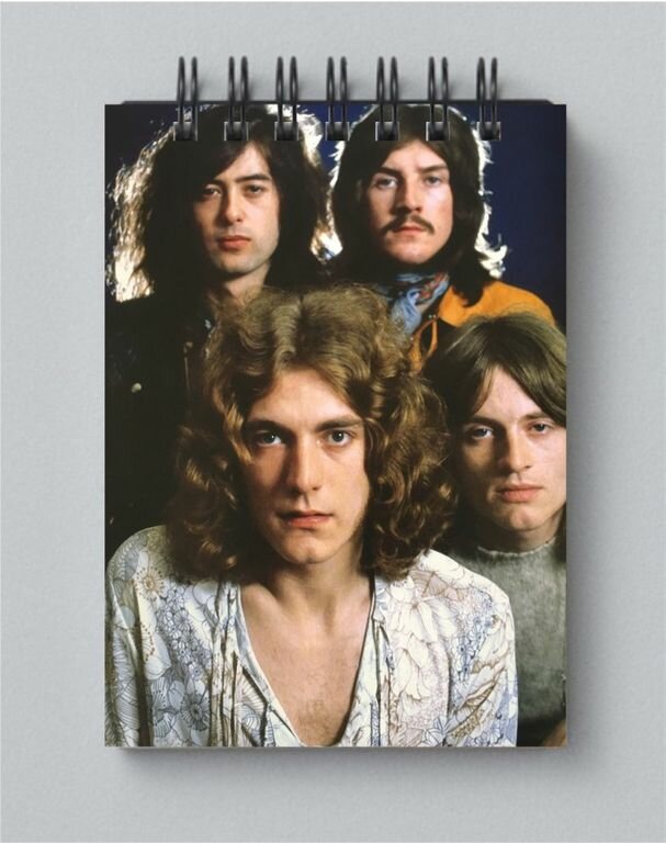 Блокнот Led Zeppelin, Лед Зеппелин №3, Размер А5, 15 на 21 см