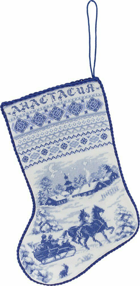 Вышивка Частичная, "Рождественский сапожок" 27 Panna (Россия) арт. ПР-1479