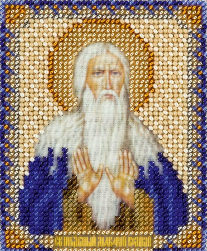 Вышивка Частичная, "Икона Святого преподобного Макария Великого Египетского" Panna (Россия) арт. ЦМ-1882