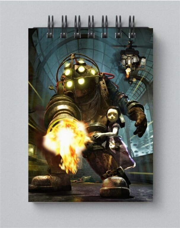 Блокнот BioShock, Биошок №8, Размер А4, 21 на 30 см