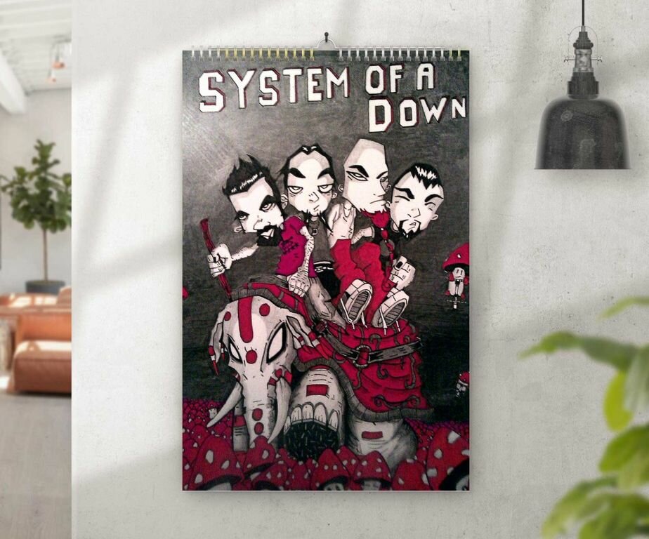 Календарь перекидной System of a Down, Систем оф а Даун №15, А3