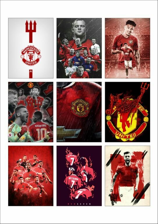 Наклейки Manchester United, Манчестер Юнайтед №1