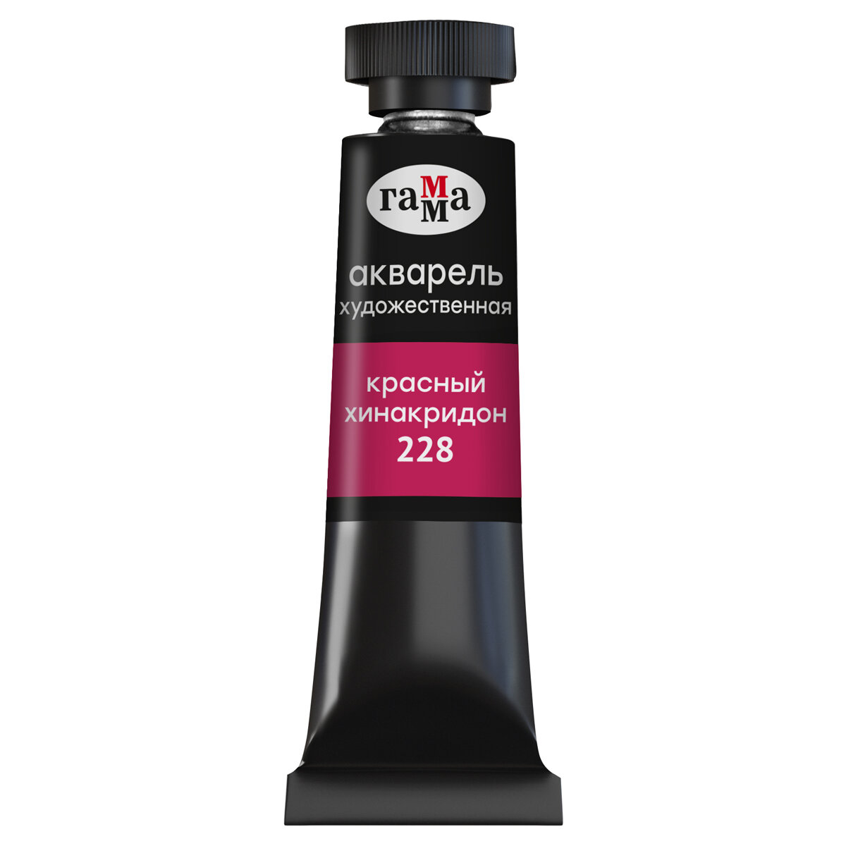 6 шт. Акварель художественная Гамма "Старый мастер" красный хинакридон, 9мл, туба