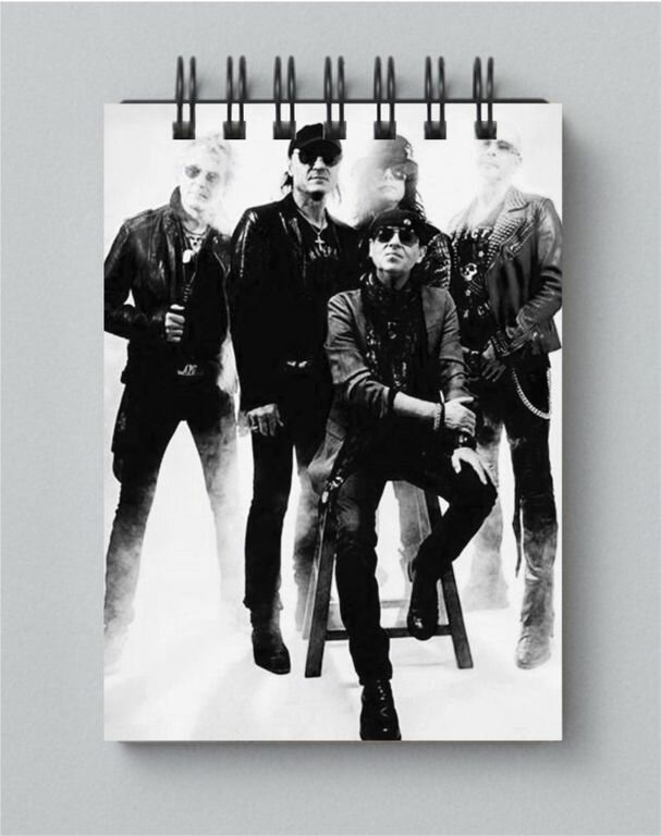 Блокнот Scorpions, Скорпионз №9, Размер А6, 10 на 15 см