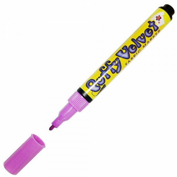 Маркер для ткани Сиреневый с эффектом бархата Marvy 1022, 2-3 мм