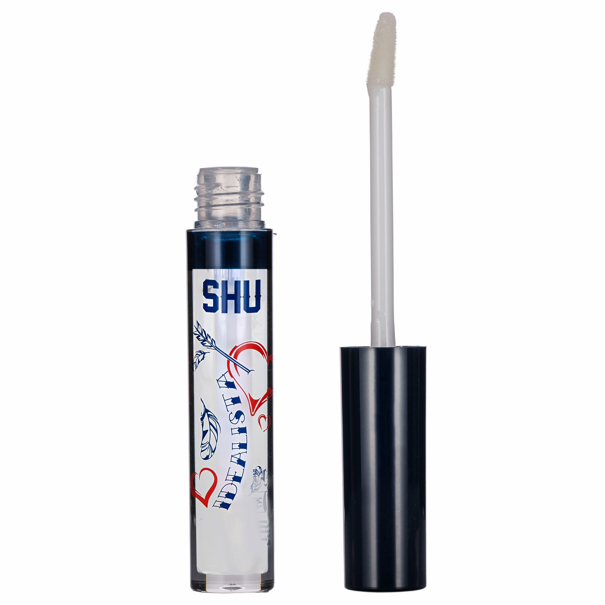 Топ SHU IDEALISTA, для губ, прозрачный, с кисточкой, гипоаллергенный