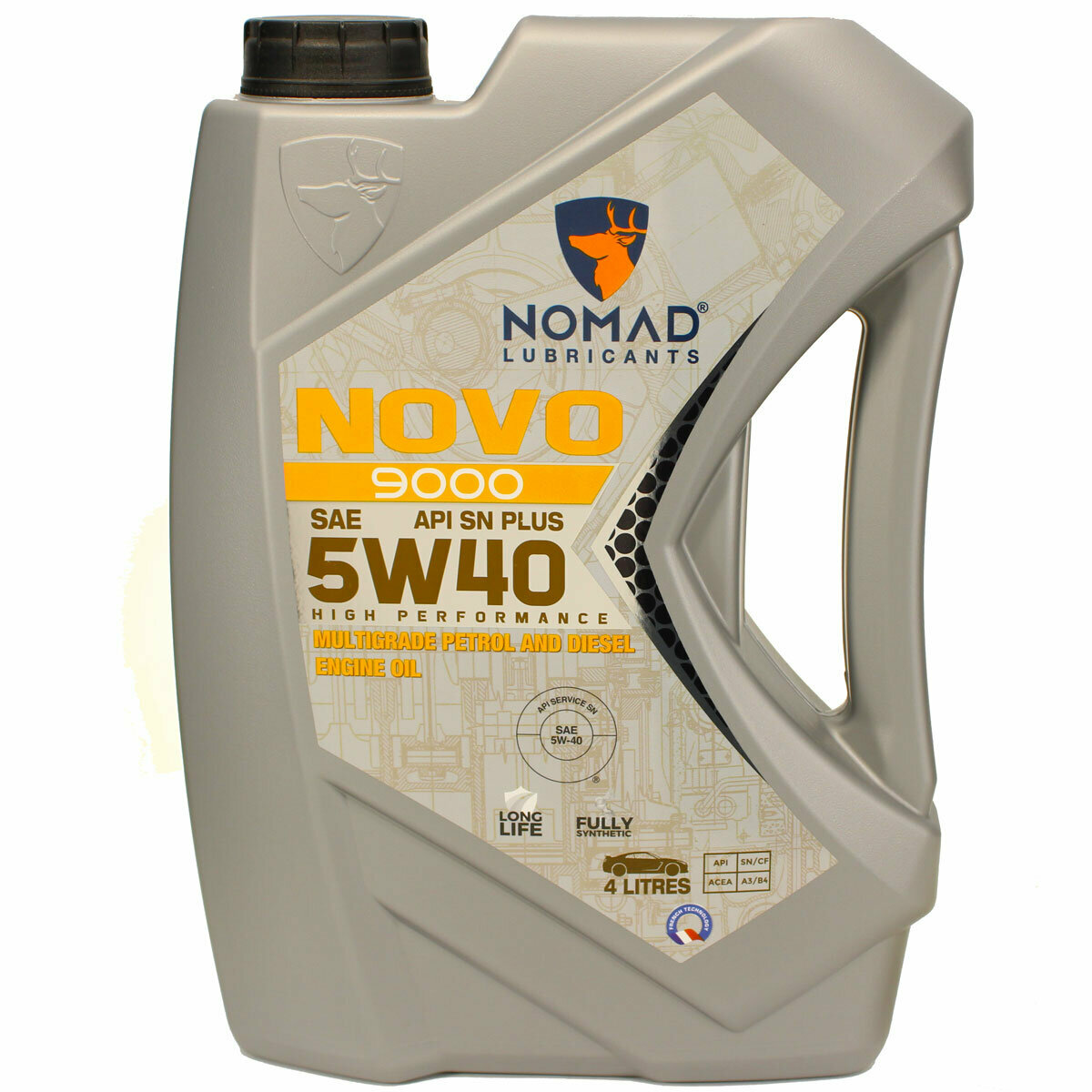 NOMAD Масло моторное NOVO 9000 5W-40 (4 л) API SN PLUS ACEA A3/B4