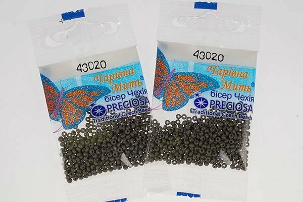 Бисер Preciosa 5 гр, 2 шт, (43020)