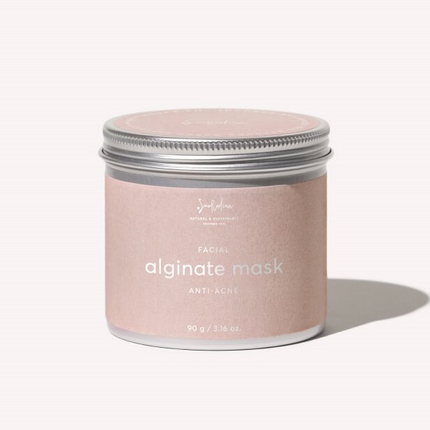 Альгинатная маска Anti-Acne для проблемной кожи против воспалений с чайным деревом 90 г, SmoRodina (Смородина)