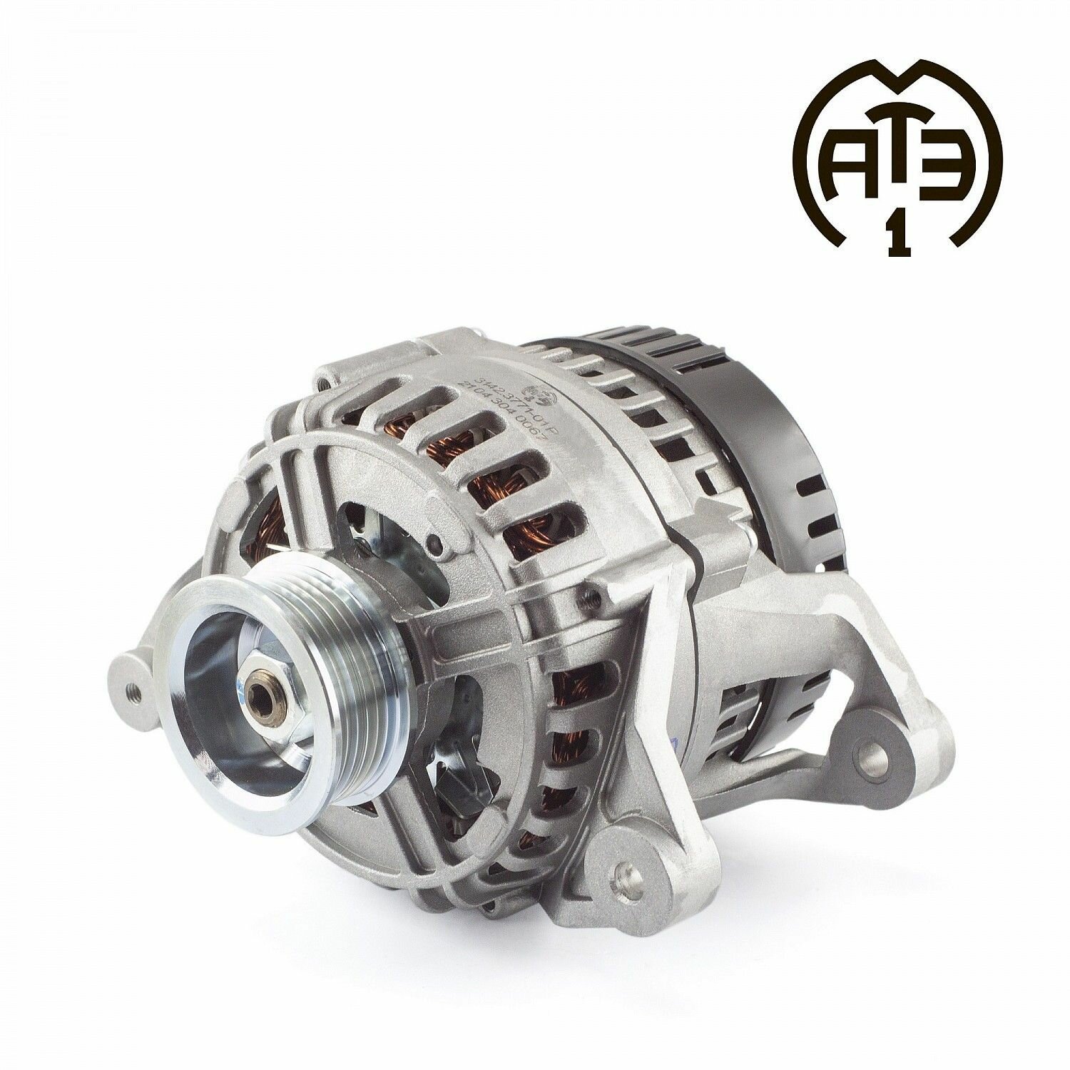 Генератор КАМАЗ-740.30-50 (поликлиновый шкив) компакт (28В/80А) "АТЭ-1", 3142.3771-01