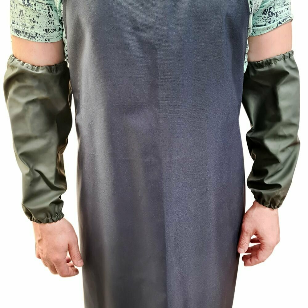 Нарукавники из водонепроницаемого материала ПВХ.