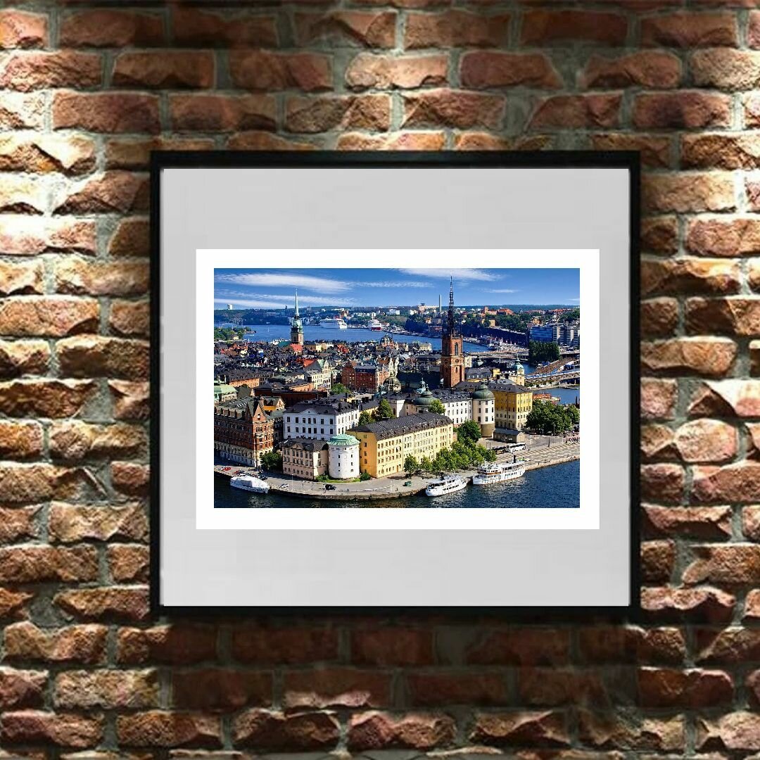 Плакат "City №13" Cool Eshe из коллекции "Города", плакат А4 (29,7 х 21 см) для интерьера